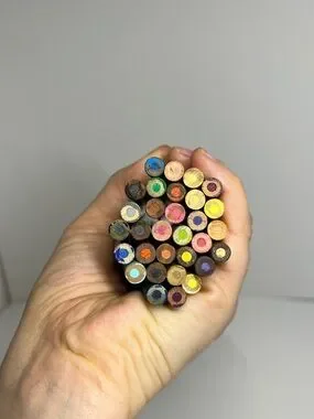 Office | 3 Vintage Laurentien Coloured Pencils Crayons Canada Used Lot ...